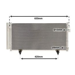 Van Wezel Kondensator, Klimaanlage 51005077 f&uuml;r Subaru