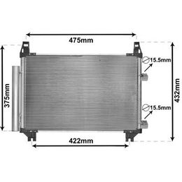 Van Wezel Kondensator, Klimaanlage 53005404 f&uuml;r TOYOTA