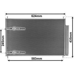 Van Wezel Kondensator, Klimaanlage 53005405 f&uuml;r TOYOTA