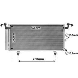 Van Wezel Kondensator, Klimaanlage 51005084 f&uuml;r Subaru