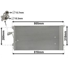 Van Wezel Kondensator, Klimaanlage 58005244 f&uuml;r VW Audi Porsche