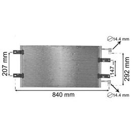 Van Wezel Kondensator, Klimaanlage 43005314 f&uuml;r RENAULT Opel