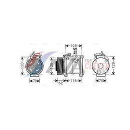 AVA QUALITY COOLING Kompressor, Klimaanlage crak109 f&uuml;r PLYMOUTH Chrysler