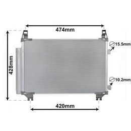Van Wezel Kondensator, Klimaanlage 53005665 f&uuml;r TOYOTA