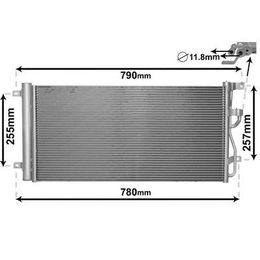 Van Wezel Kondensator, Klimaanlage 37005612 f&uuml;r Opel CHEVROLET