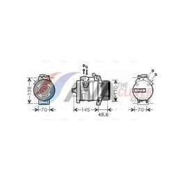 AVA QUALITY COOLING Kompressor, Klimaanlage bwak334 f&uuml;r LAND ROVER