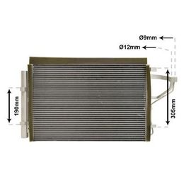 Van Wezel Kondensator, Klimaanlage 82005308 f&uuml;r HYUNDAI