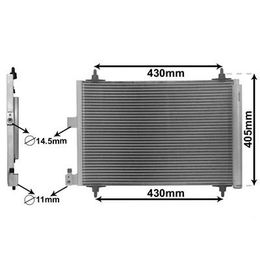 Van Wezel Kondensator, Klimaanlage 09005173 f&uuml;r Citro&euml;n Citro&euml;n/Peugeot