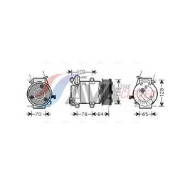 AVA QUALITY COOLING Kompressor, Klimaanlage fdak418 f&uuml;r Ford