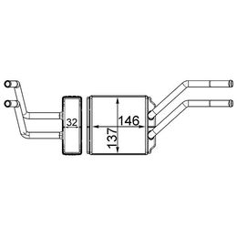 Mahle W&auml;rmetauscher, Innenraumheizung ah226000s f&uuml;r Ford