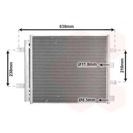 Van Wezel Kondensator, Klimaanlage 77005051 f&uuml;r JAGUAR