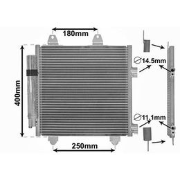 Van Wezel Kondensator, Klimaanlage 53005414 f&uuml;r TOYOTA Citro&euml;n/Peugeot