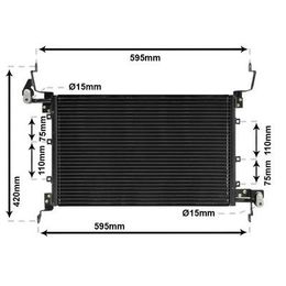 Van Wezel Kondensator, Klimaanlage 17005204 f&uuml;r Fiat / LANCIA