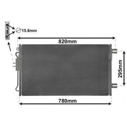 Van Wezel Kondensator, Klimaanlage 07005098 f&uuml;r Chrysler