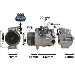 Van Wezel Kompressor, Klimaanlage 3000k683 f&uuml;r Mercedes