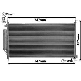 Van Wezel Kondensator, Klimaanlage 25005234 f&uuml;r HONDA