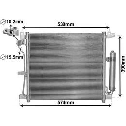 Van Wezel Kondensator, Klimaanlage 13005403 f&uuml;r NISSAN
