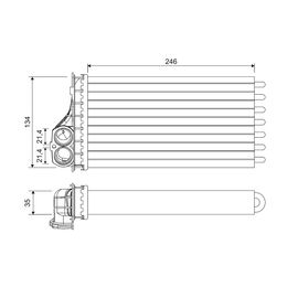 Valeo W&auml;rmetauscher, Innenraumheizung 811567 f&uuml;r Citro&euml;n