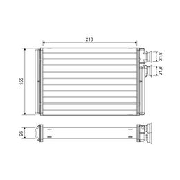 Valeo W&auml;rmetauscher, Innenraumheizung 811576 f&uuml;r Peugeot