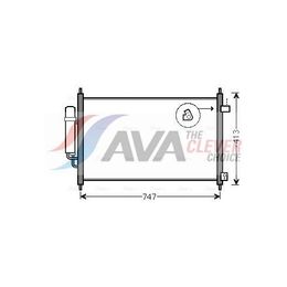 AVA QUALITY COOLING Kondensator, Klimaanlage hd5233d f&uuml;r HONDA