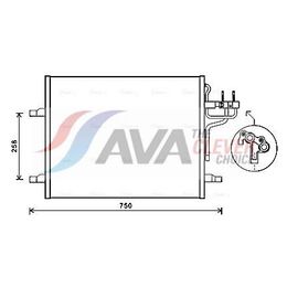 AVA QUALITY COOLING Kondensator, Klimaanlage fda5483 f&uuml;r Ford