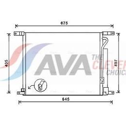 AVA QUALITY COOLING Kondensator, Klimaanlage dwa5139d f&uuml;r PONTIAC