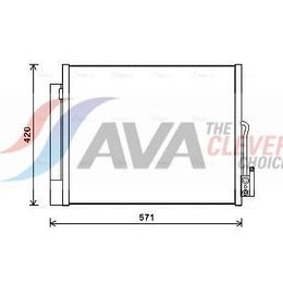 AVA QUALITY COOLING Kondensator, Klimaanlage ol5560d f&uuml;r Opel