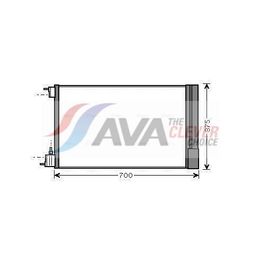 AVA QUALITY COOLING Kondensator, Klimaanlage ola5478d f&uuml;r SAAB Vaughall