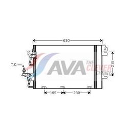 AVA QUALITY COOLING Kondensator, Klimaanlage ol5366d f&uuml;r SATURN