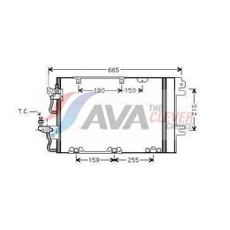 AVA CLEVER CHOICE Kondensator, Klimaanlage ol5384d f&uuml;r Vaughall