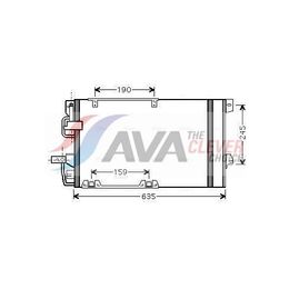 AVA CLEVER CHOICE Kondensator, Klimaanlage ola5326d f&uuml;r Opel CHEVROLET Vaughall
