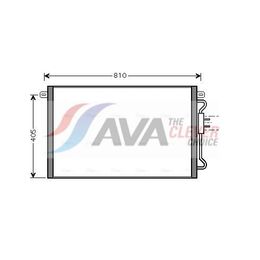 AVA QUALITY COOLING Kondensator, Klimaanlage cra5075 f&uuml;r PLYMOUTH Chrysler