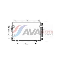 AVA QUALITY COOLING Kondensator, Klimaanlage to5288d f&uuml;r TOYOTA