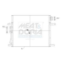 MEAT & DORIA MEAT & DORIA Kondensator, Klimaanlage 991074 f&uuml;r JEEP