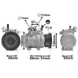 Van Wezel Kompressor, Klimaanlage 8300k145 f&uuml;r KIA