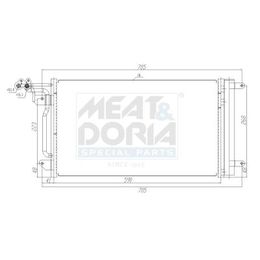 MEAT & DORIA MEAT & DORIA Kondensator, Klimaanlage 991034 f&uuml;r VAG VW