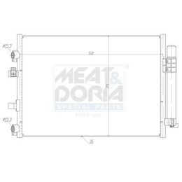MEAT & DORIA MEAT & DORIA Kondensator, Klimaanlage 991183 f&uuml;r Ford