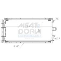MEAT & DORIA MEAT & DORIA Kondensator, Klimaanlage 991190 f&uuml;r TOYOTA