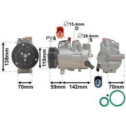 Van Wezel Kompressor, Klimaanlage 0300k402 f&uuml;r Audi