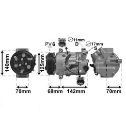 Van Wezel Kompressor, Klimaanlage 3701k702 f&uuml;r Opel