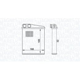 MAGNETI MARELLI W&auml;rmetauscher, Innenraumheizung 350218457000 f&uuml;r MINI