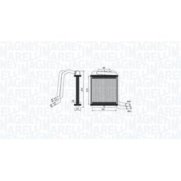 MAGNETI MARELLI W&auml;rmetauscher, Innenraumheizung 350218458000 f&uuml;r VAG