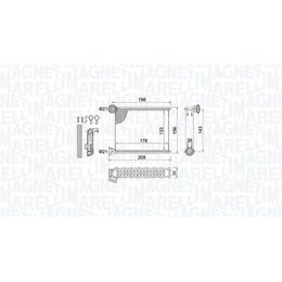 MAGNETI MARELLI W&auml;rmetauscher, Innenraumheizung 350218459000 f&uuml;r DACIA