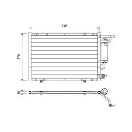 Valeo Kondensator, Klimaanlage 822730 f&uuml;r FORD