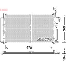 DENSO Kondensator, Klimaanlage dcn15003 f&uuml;r Opel CHEVROLET