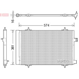 DENSO Kondensator, Klimaanlage dcn21019 f&uuml;r Citro&euml;n/Peugeot Peugeot