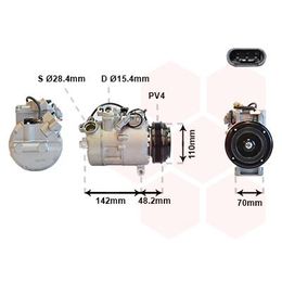 Van Wezel Kompressor, Klimaanlage 0600k385 f&uuml;r BMW