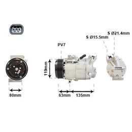 Van Wezel Kompressor, Klimaanlage 4300k389 f&uuml;r RENAULT