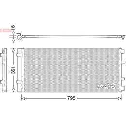 DENSO Kondensator, Klimaanlage dcn23037 f&uuml;r Opel RENAULT NISSAN