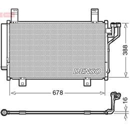 DENSO Kondensator, Klimaanlage dcn44009 f&uuml;r MAZDA